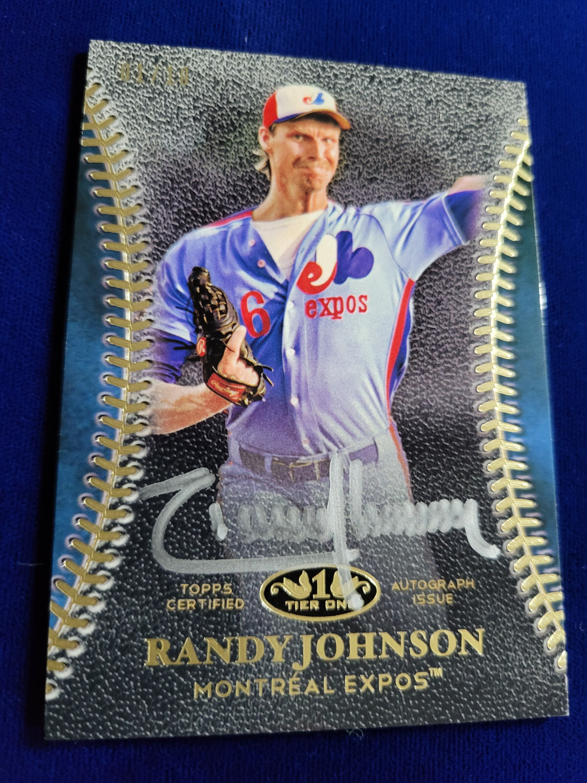 🌟 2018 Topps Tier One Randy Johnson Autograph Silver INK AUTO #1/10 | eBay