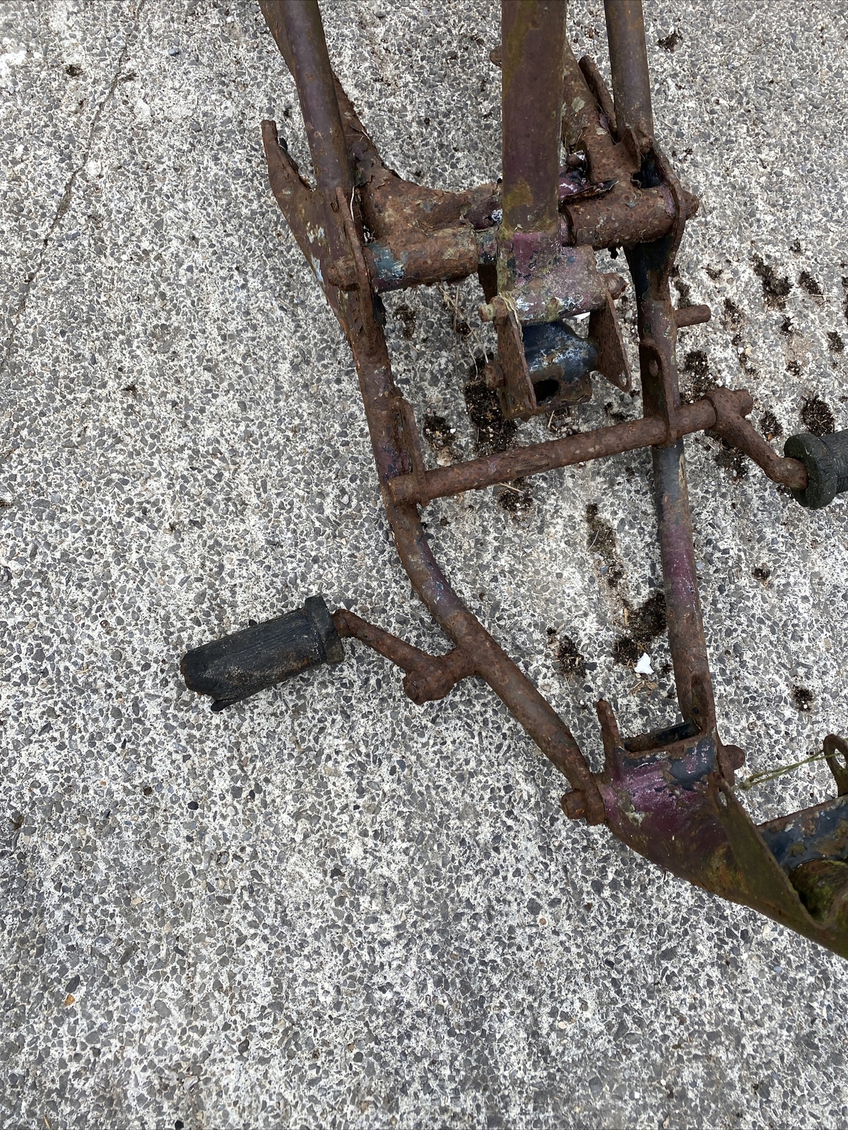 Old Vintage Villiers Motorcycle Motorbike frame | eBay UK