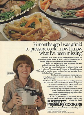 1978 Presto Pressure Cooker Iris Cochran New Brighton vtg Print Ad ...