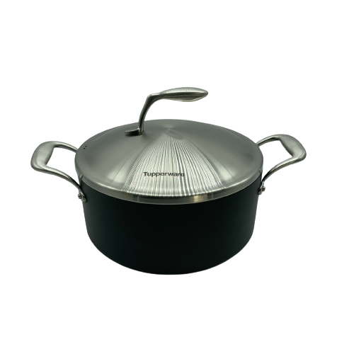 Tupperware Dutch Oven Pan Chef Series II 5.2 Quart Stainless Steel Lid ...