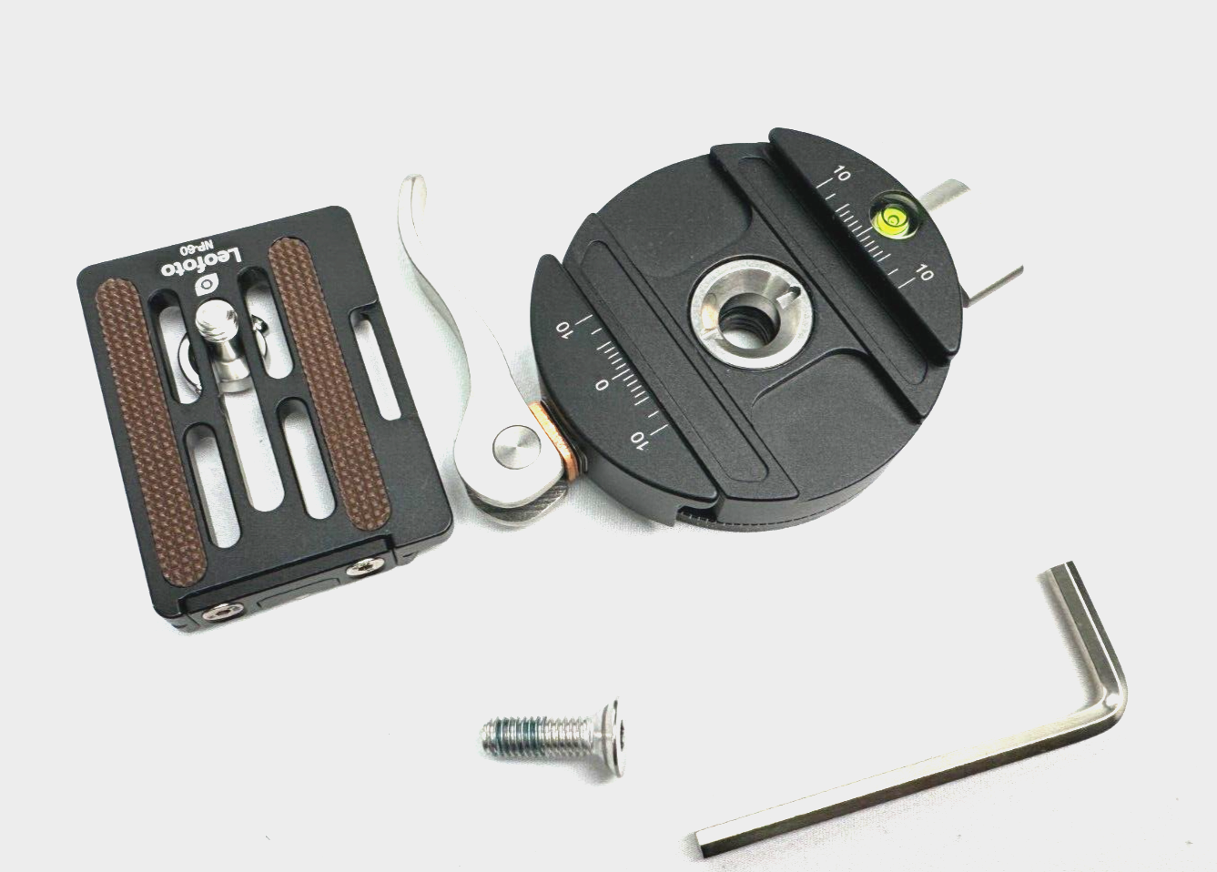 Mint Leofoto PCL-60 60mm Panning Lever Release Clamp w/ NP-60 Plate ...