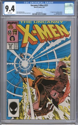 Uncanny X-Men #221 CGC 9.4-1st Appearance of Mr Sinister, Chris ...