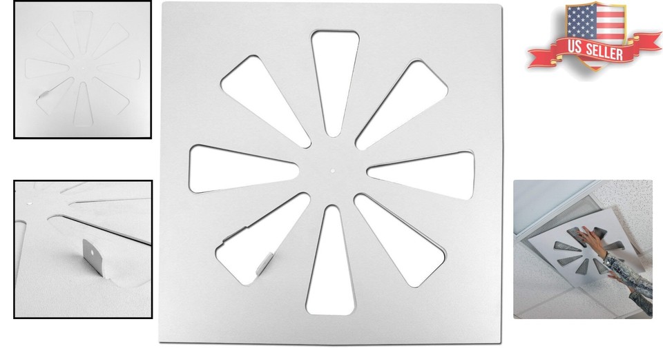 Adjustable Air Vent Deflector for Office Ceiling Vents - 24" x 24" AC ...