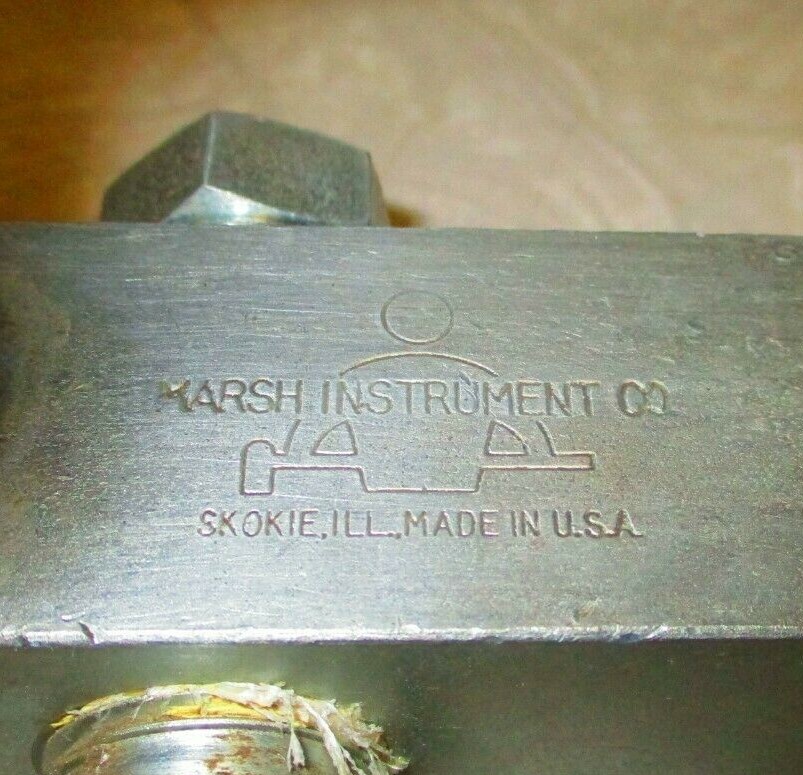 MARSH N7536 Block & Bleed Needle Valve 3/4" MNPT x 1/2" FNPT 10,000PSI ...