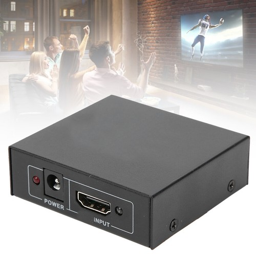 Splitter High Definition Video Switcher 1 In 2 Out 100‑240V Connect Aud ...
