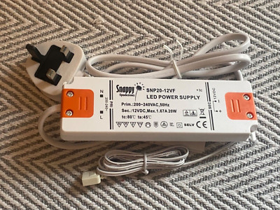 SNAPPY LED DRIVER POWER SUPPLY SNP20-12VF 20W WITH UK PLUG | eBay UK