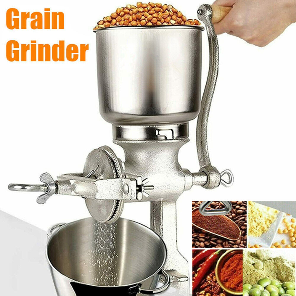 Manual Grain Grinder with High Hopper for Corn Wheat Berries Coffee ...