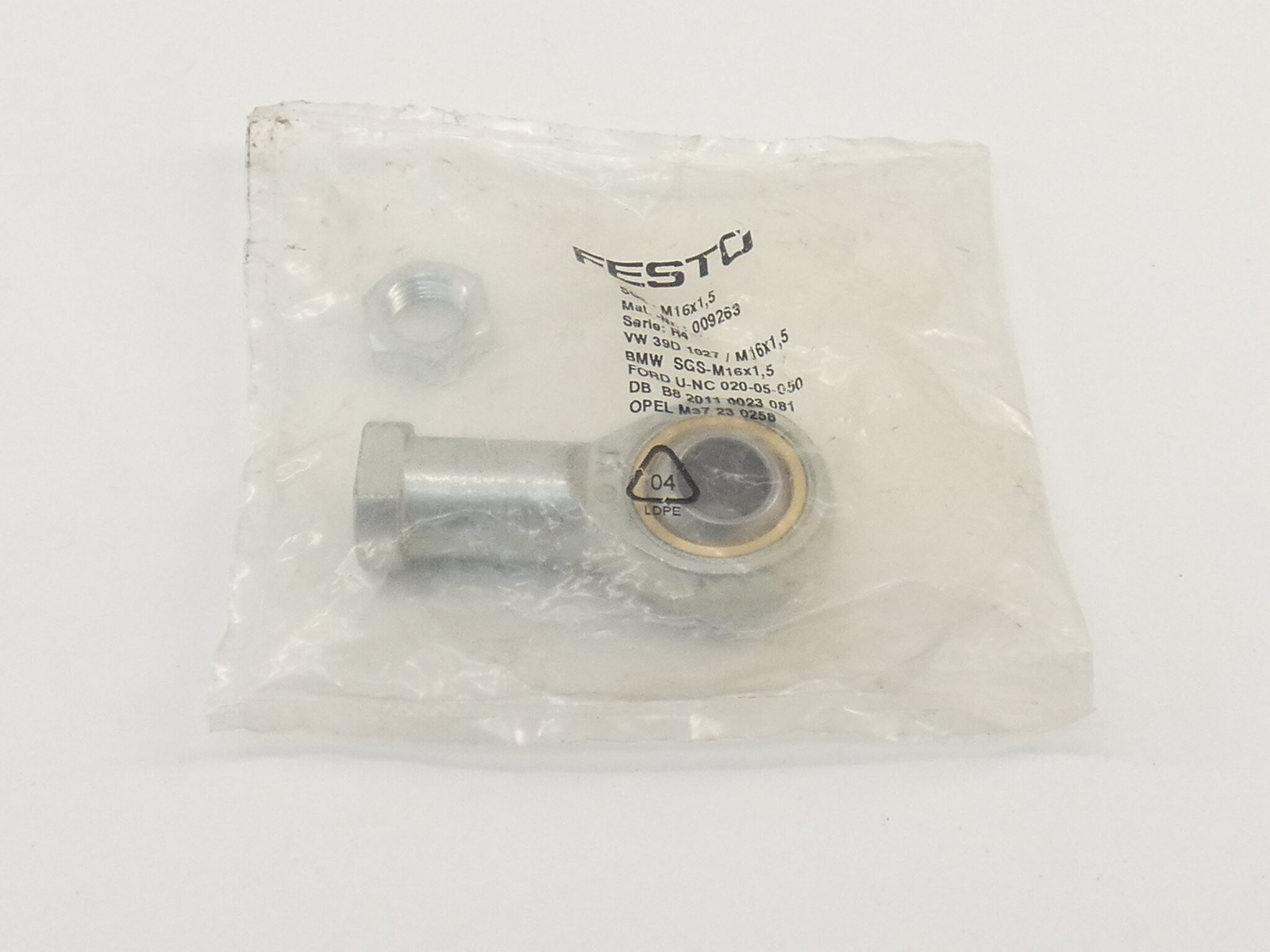 Festo SGS-M16x1,5 Rod Eye, 009263 - NEW Surplus! | eBay