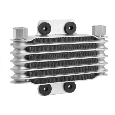 Engine Oil Cooler 6 Row Universal Motorcycle Engine Oil Cooler Cooling ...