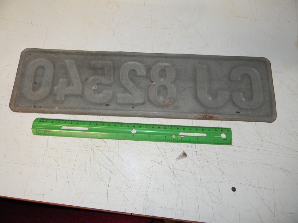 Vintage Paarl Yellow Steel South Africa license plate Authentic #7 | eBay