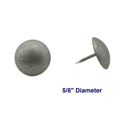 C.S. Osborne 50 Pcs 5/8" Diameter Zinc Plated Matte Pewter Nail #6986 ...