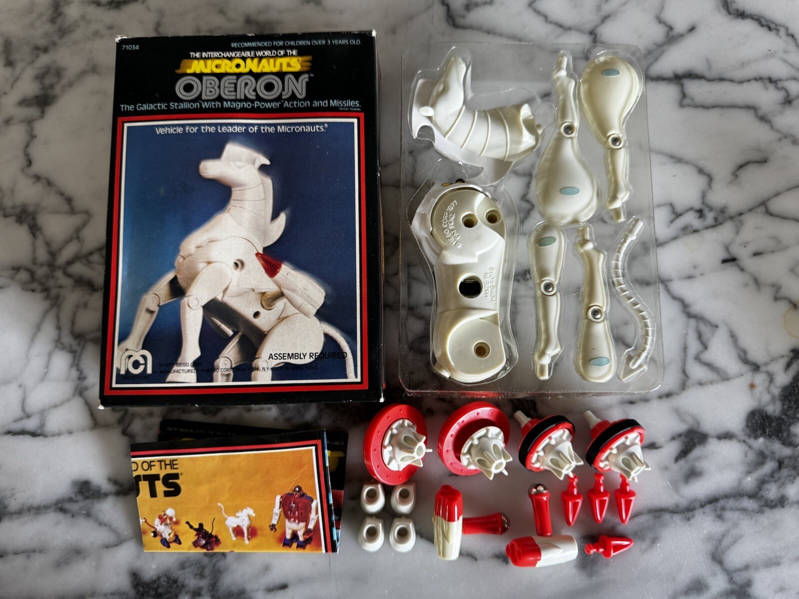 Vintage Micronaughts Oberon Horse Action Figure w/Original Box | eBay
