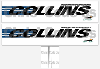 Code 3 Adhesive Vinyl Trailer Decal - Collins Adelaide 1/50 1/76 1/148 ...