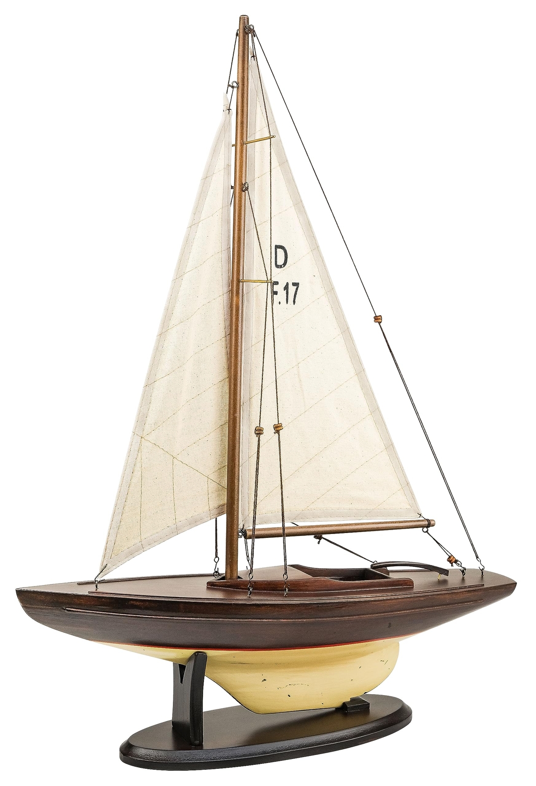 SAILINGSTORY Wooden Sailboat Model Ship Sailboat Decor Dragon Yacht ...