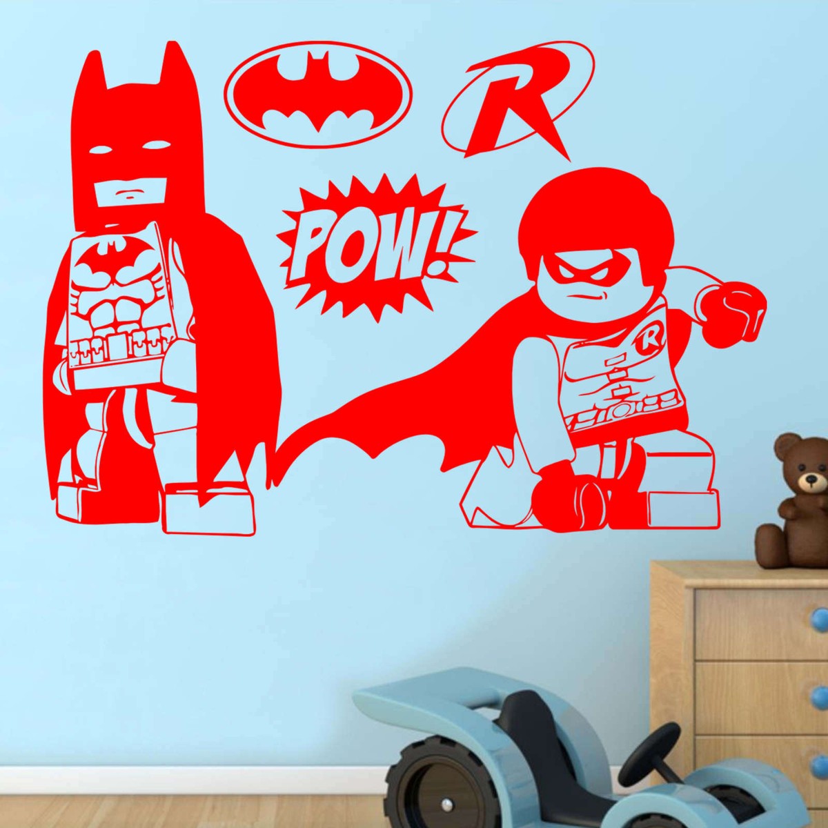Lego Robin Face Decals