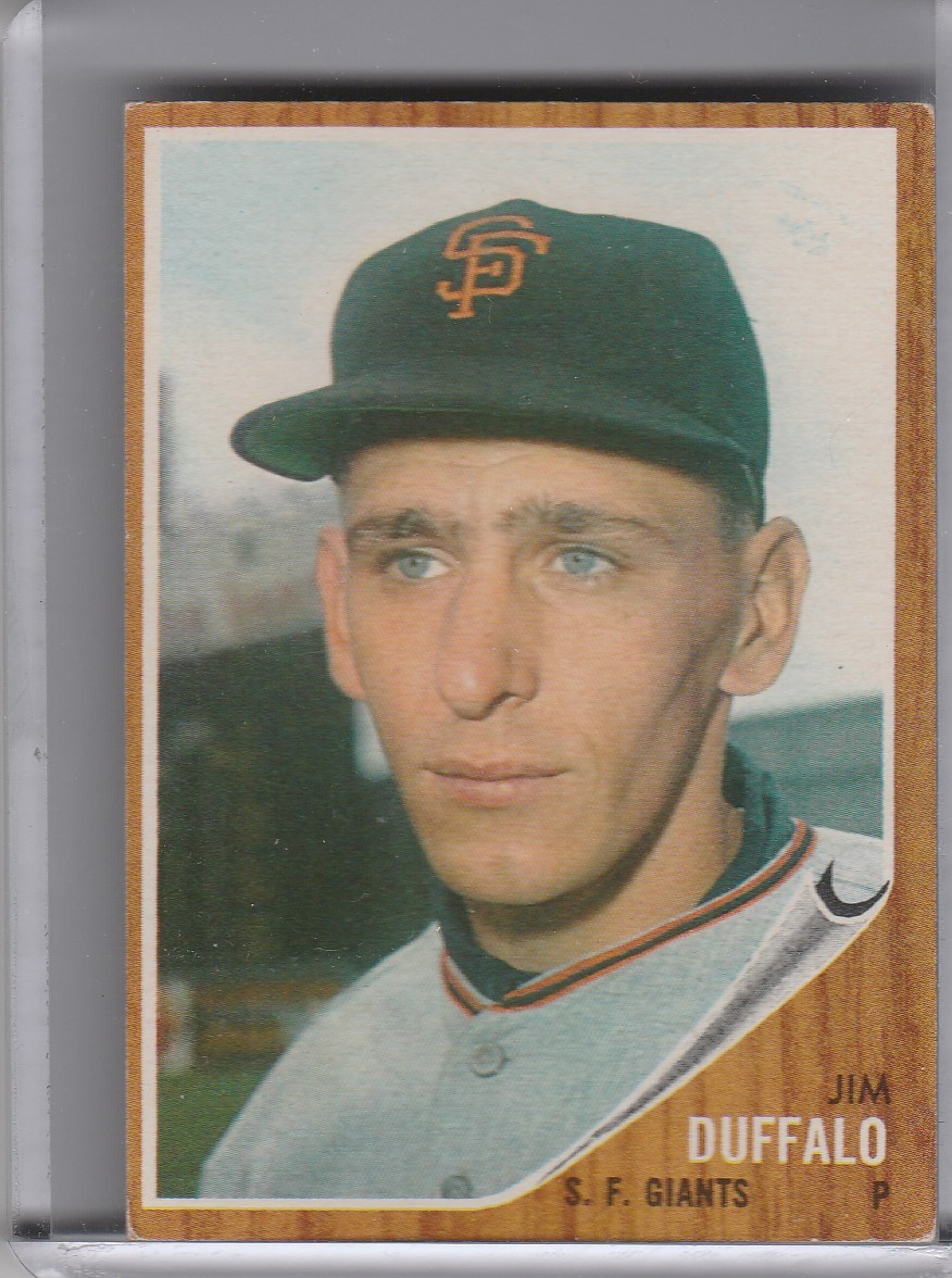 1962 TOPPS #578 JIM DUFFALO ROOKIE RC SAN FRANCISCO GIANTS 8068 | eBay