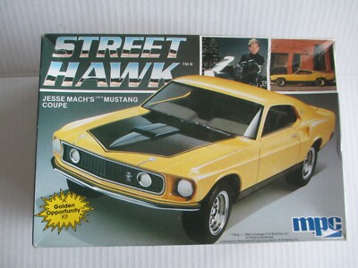 Vintage MPC 1:25 Jesse Mach Street Hawk Mustang Plastic Model Car Kit ...