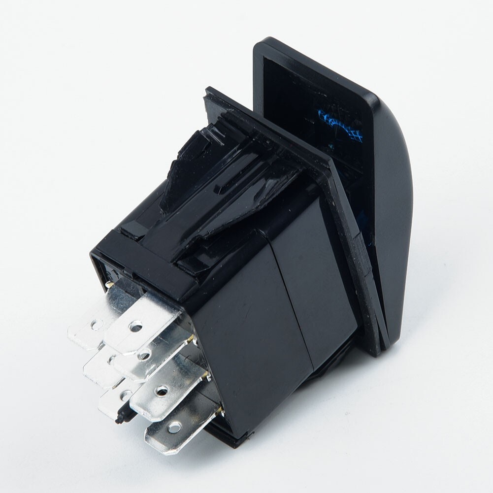 7Pin DPDT ON-OFF-ON 2 LED Rocker Switch Car Truck Marine Universal 12 ...