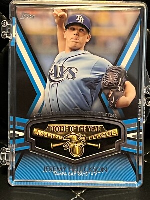 2013 Topps Rookie of the Year Jeremy Hellickson Trophy Baseball Card | eBay