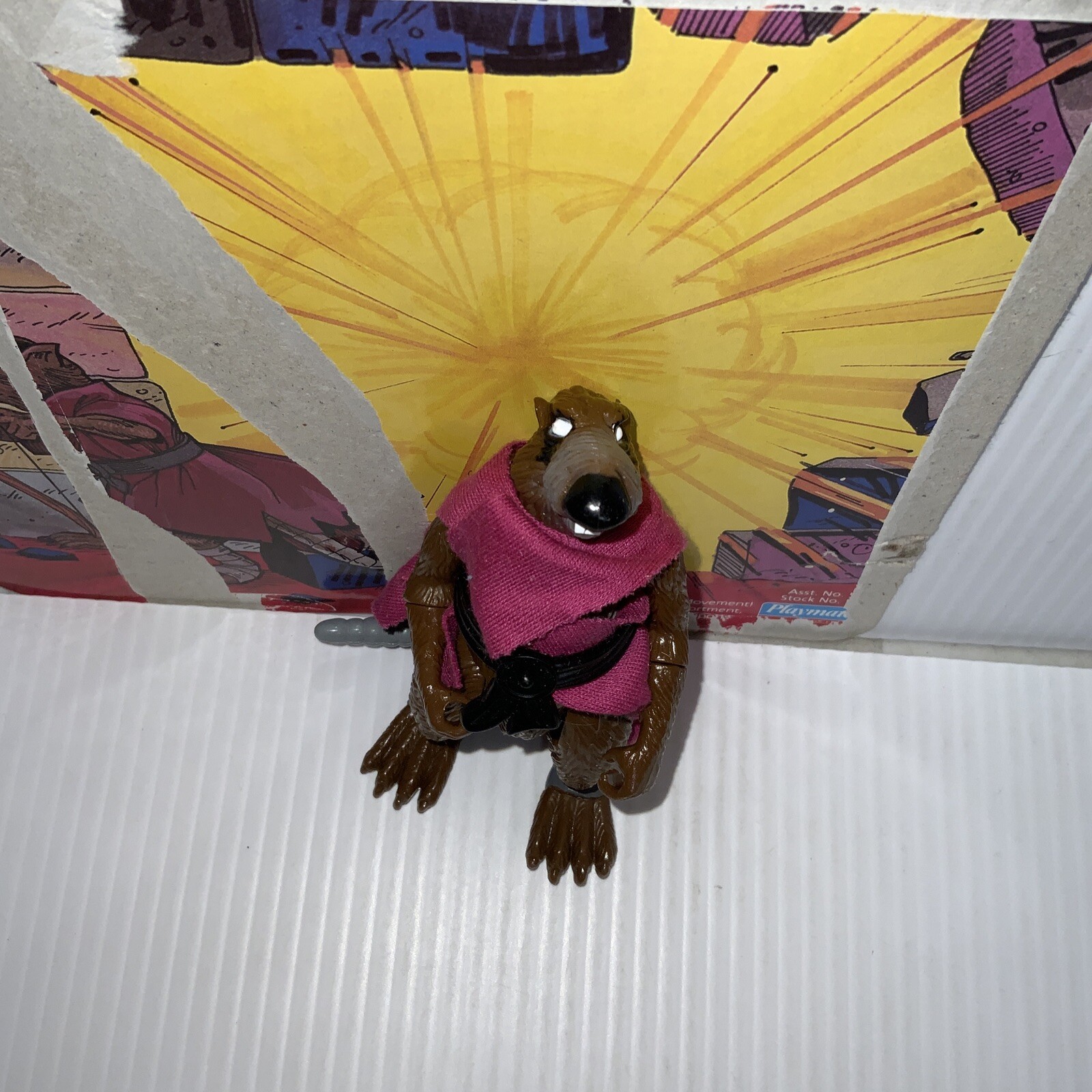 1988 TMNT Teenage Mutant Ninja Turtles Splinter Action Figure With ...