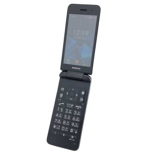 KYOCERA 902KC/903KC Android DIGNO KEITAI3 Flip Phone BLACK Unlocked ...