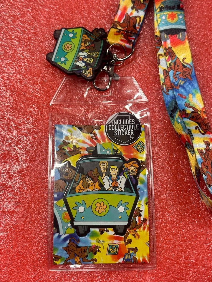 Scooby Doo Tie Dye Lanyard Keychain Id card Holder Mystery Machine ...