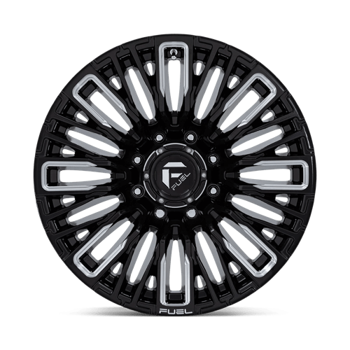20X10 Fuel 1PC D849 REBAR 8X170 -18MM GLOSS BLACK MILLED (4 ...