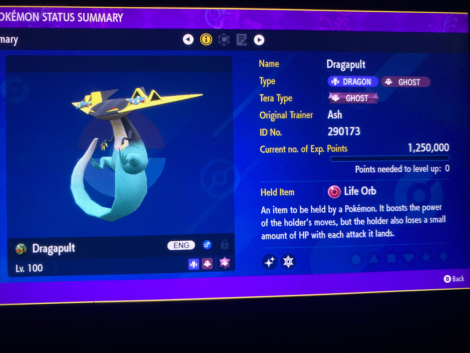 Pokemon Scarlet And Violet Shiny Dragapult 6IV Battle Ready Fast ...