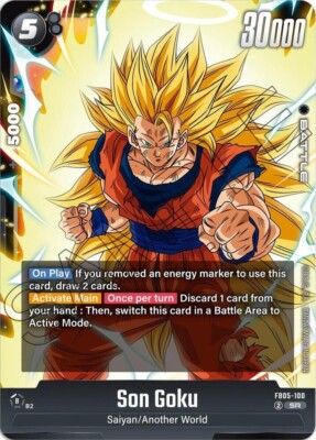 Son Goku FB05-100 SR (English) DBS Fusion World New Adventure | eBay