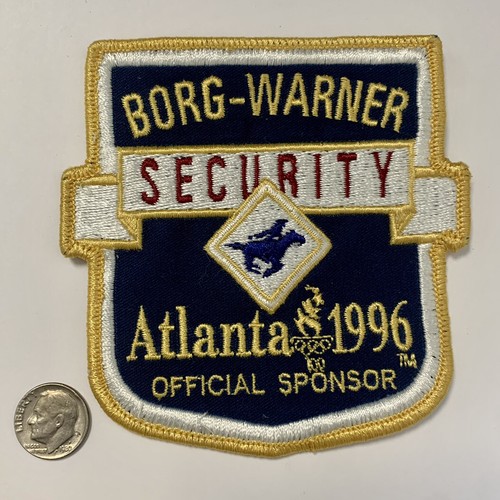 Borg-Warner Agency Olympic Security Patch 1996 Atlanta GA Private ...