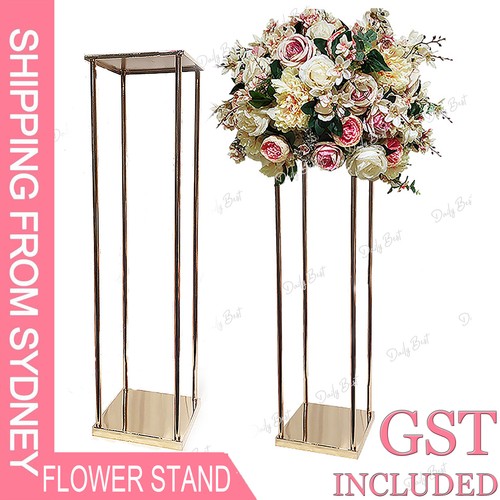 Gold Colour Wedding Flower Frame Stand Prop Party Decoration ...