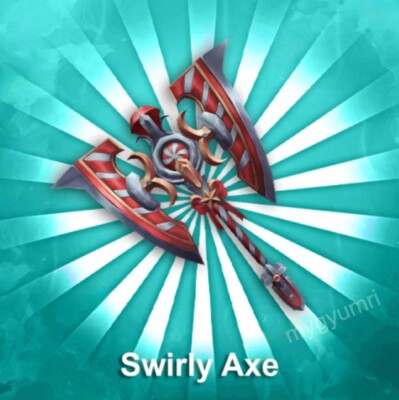 swirly axe mm2 (roblox) | eBay