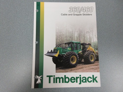 Timberjack 360 460 Cable & Grapple Skidders Sales Brochure 6 Pages | eBay