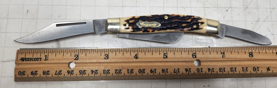 Schrade 885UH Uncle Henry Senior Rancher Folding Knife 3 Stainless ...