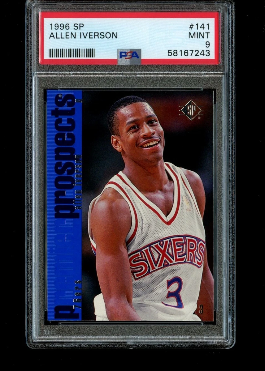 Lot (NM) 1996 Upper Deck Allen Iverson Rookie #91, 59% OFF