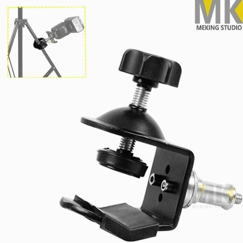 U Type Clamp Bracket with 1/4" Screw Studio Lighting Flash Stand Holder ...