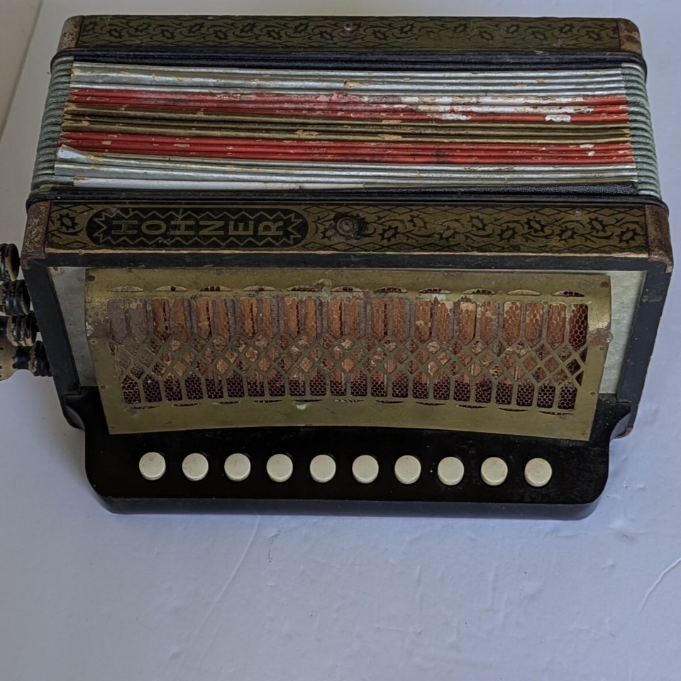 Antique M Hohner Button Accordion | eBay