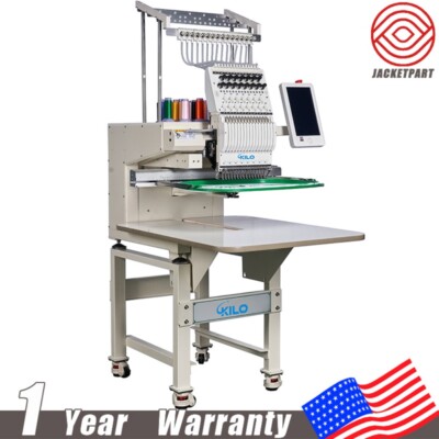 Commercial Embroidery Machine w/ 15 Needle 13"x20" LCD Pattern Laser ...