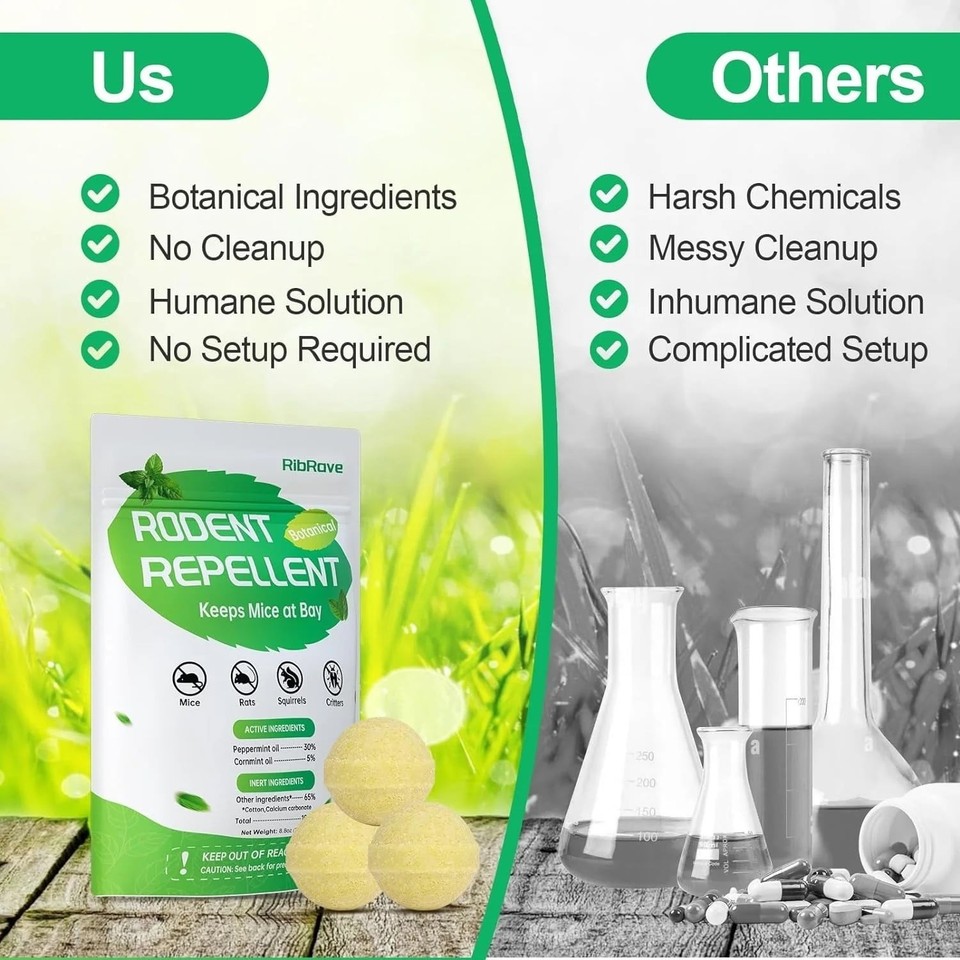 10 Packs Rodent Repellent Peppermint Oil to Repel Mice and Rats Mint ...