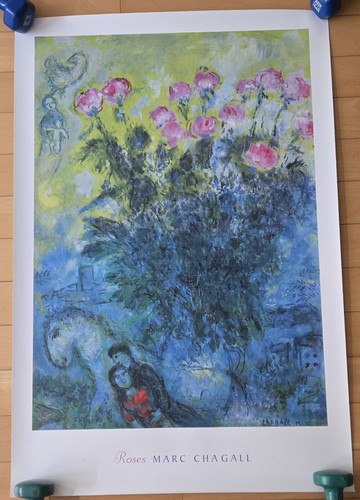 ROSES by Marc Chagall Poster large Size Approx 24 x 36 Inches | eBay