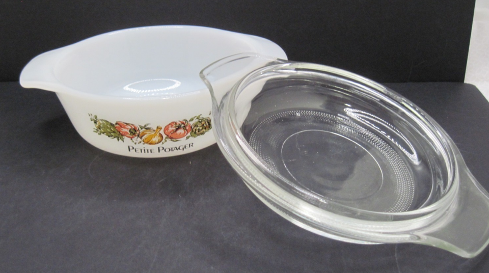 Pair of Fire King Petite Potager Mini Casserole Dishes Anchor Hocking ...