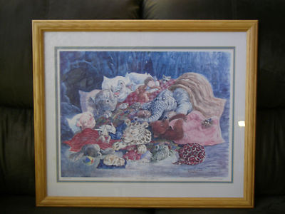 Limited Edition "Slumber Party" Framed Lithographic Reproduction by Ron ...