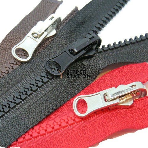 REVERSIBLE Open End Zipper #5 - Chunky Plastic No5 Reversable Zip, 7 ...