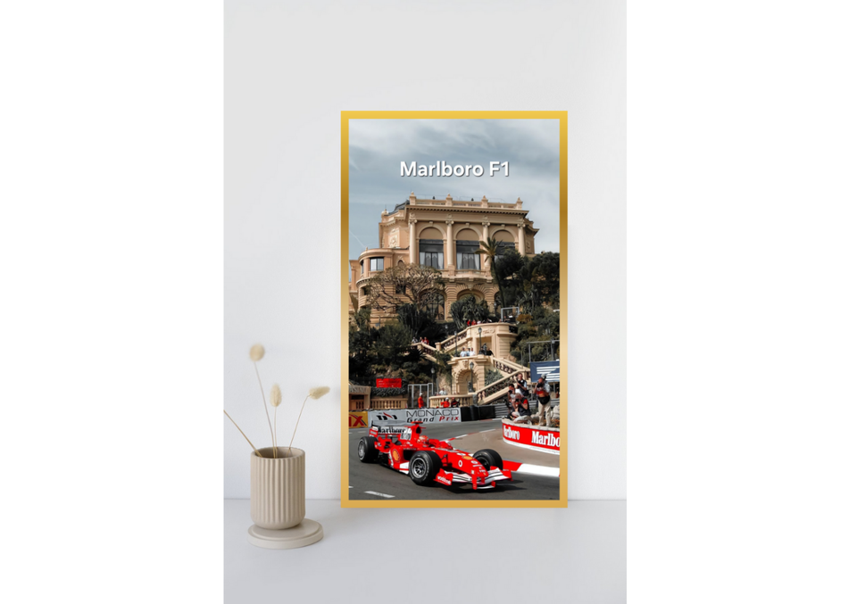 Vintage F1 Marlboro Racing Poster Set of 5 - Wall Art Prints - Retro ...