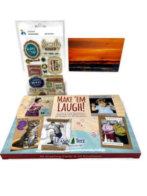 Leanin’ Tree Card Assortment Make 'Em Laugh w/ Custom Postcard and ...