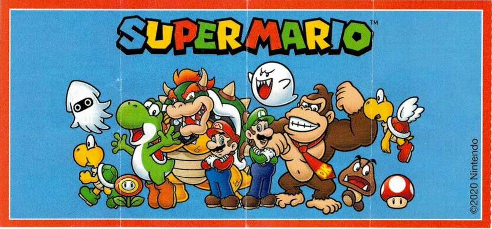 DV562 Filter Flower + paper kinder Merendero Joy Italy 2020 Super Mario ...