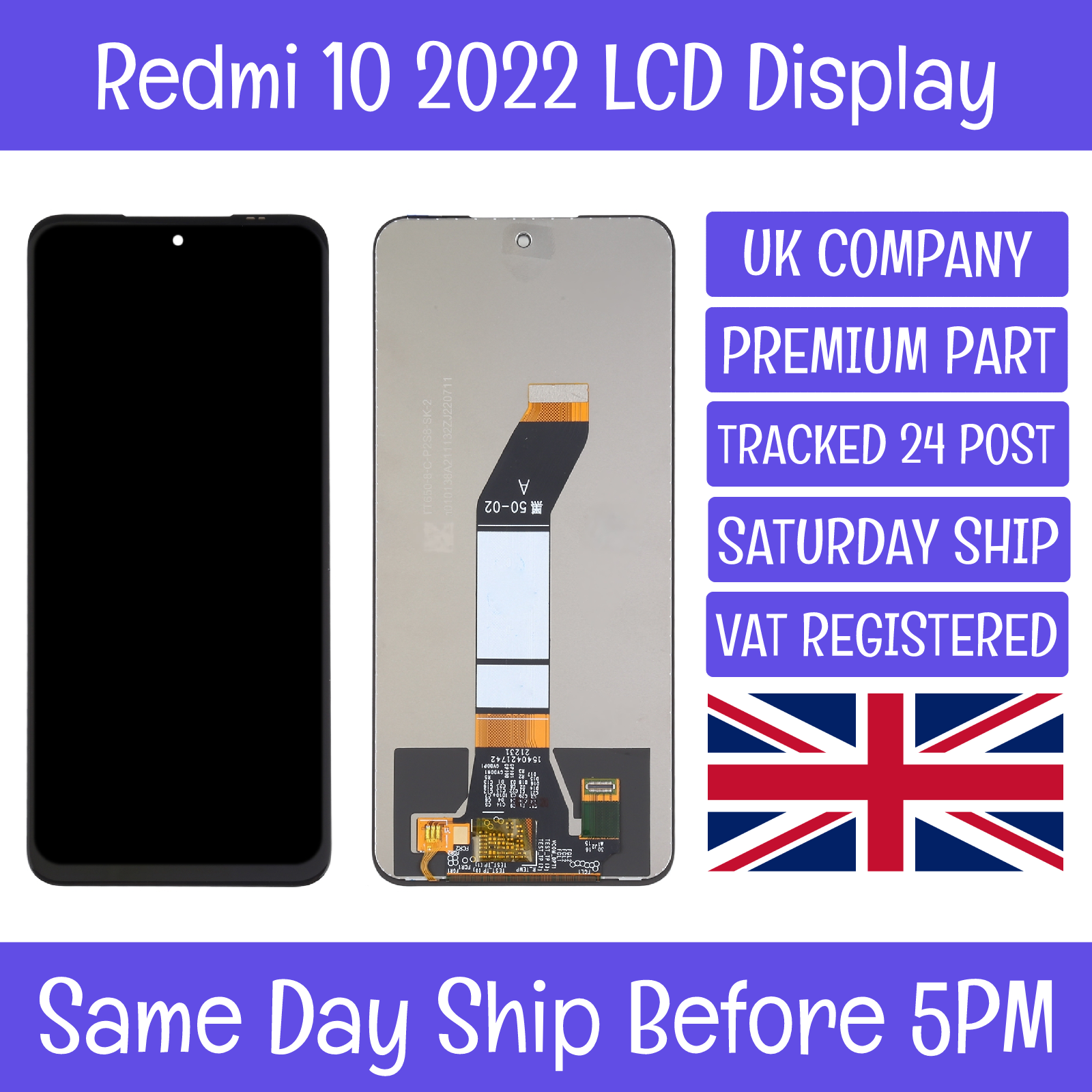 Xiaomi Redmi 10 2022 Replacement LCD Screen Display Touch Digitizer ...