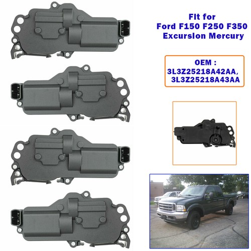 4pcs Door Lock Actuators kit Fit for Ford F150 F250 F350 Excursion ...