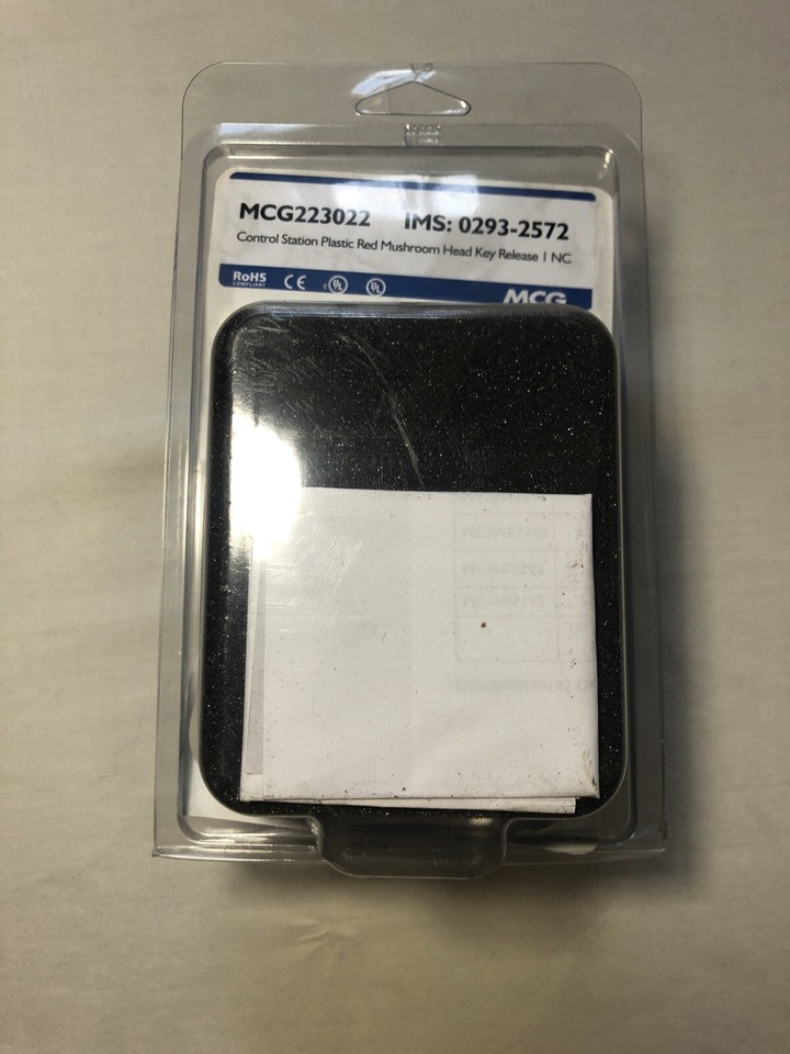 MCG MCG223022 0293-2572 CONTROL STATION RED MUSHROOM HEAD BUTTON KEY ...