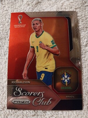 2022 RICHARLISON PANINI PRIZM WORLD CUP SCORERS CLUB SOCCER CARD #15 ...